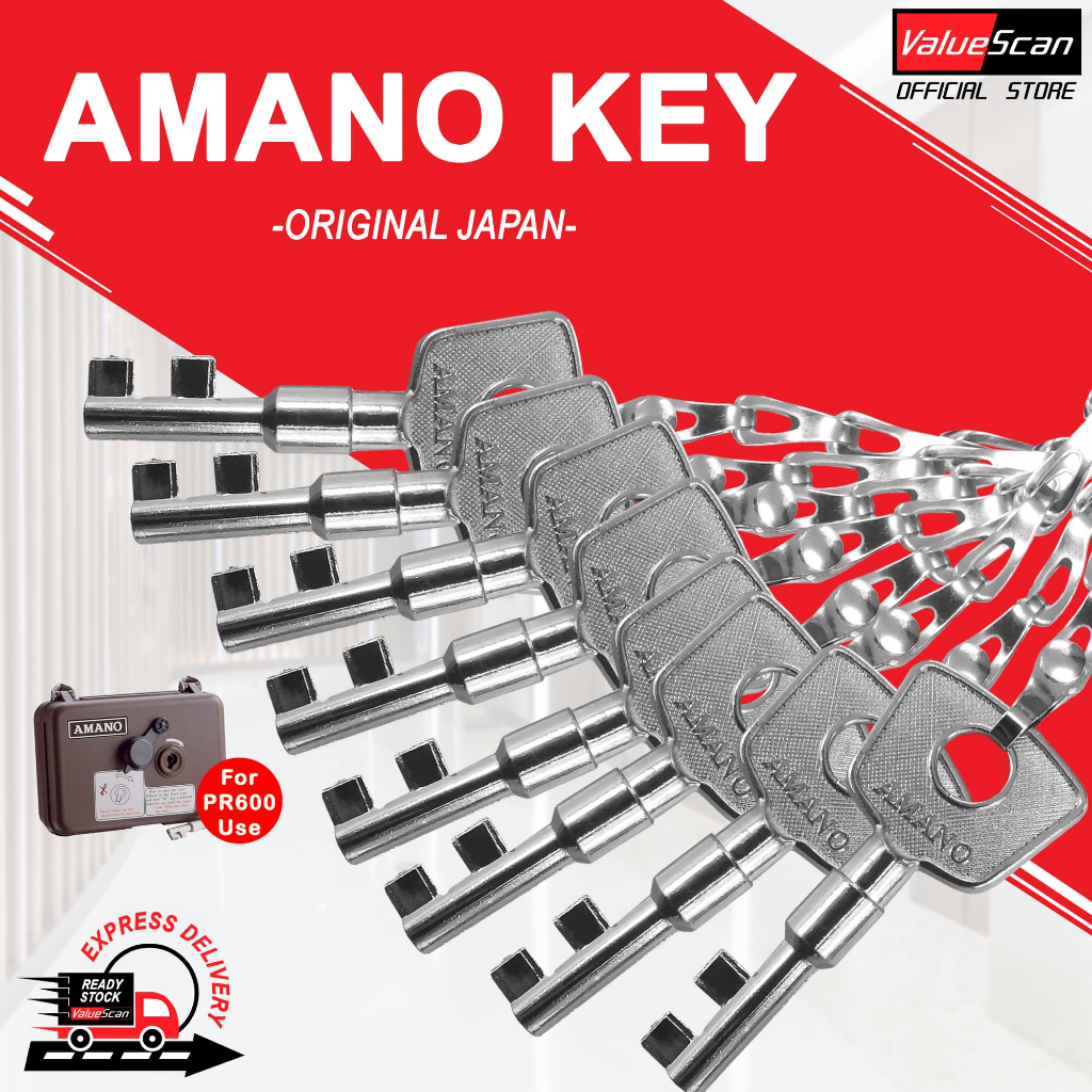 AMANO KEY No.1~No 7 for Amano Kunci PR-600 No 1 Hingga No 7 Amano ...