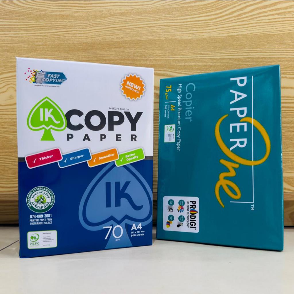 Stationery📐 IK A4 Copier Paper 70gsm / 75gsm 500 sheets IK copy Multi Purpose A4 Paper Ream Pack ...