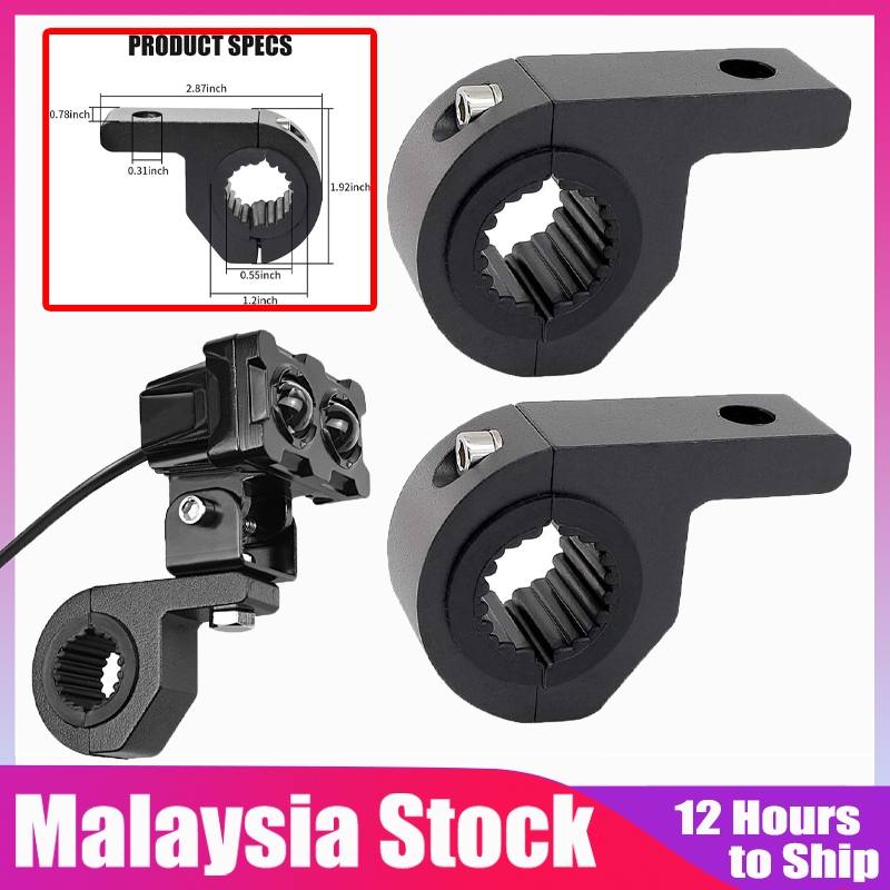 Motorcycle LED Headlight Clamps Brackets Tube Clamp Mount Kit For ...