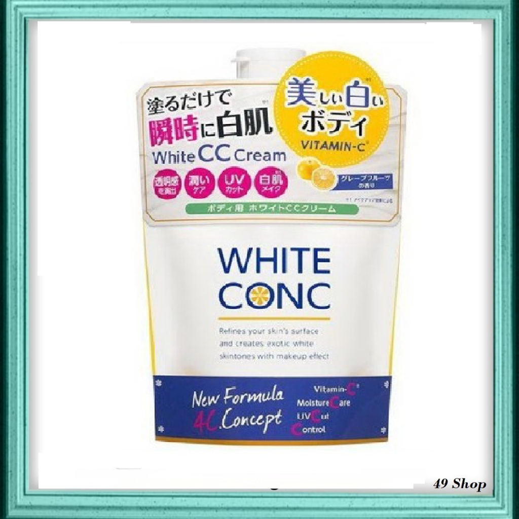 【Ready Stock】White Conc Body Cc Cream White Conc美白CC身体素颜乳霜 200g ...