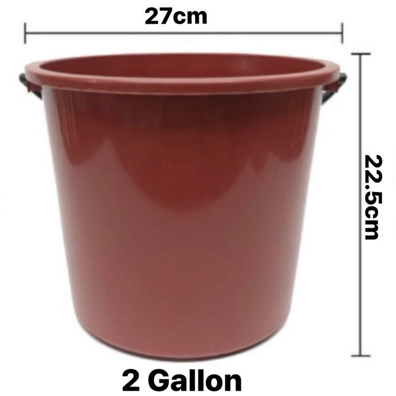 1-6 gallon Plastic Pail / Bucket / Baldi Air/ Bakul/ Tong Mop | Shopee ...