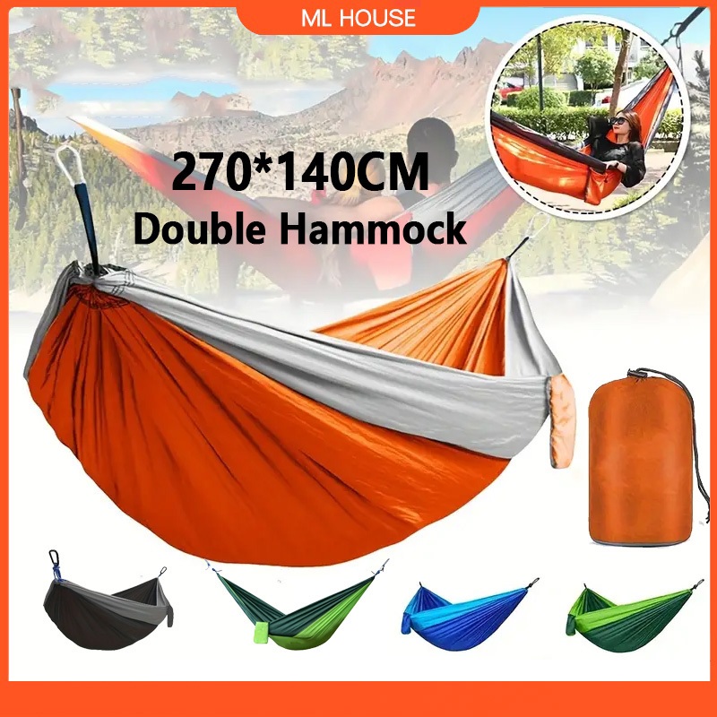 Double Wide Thick Canvas Hammock Portable Hammock Outdoor outdoor ...