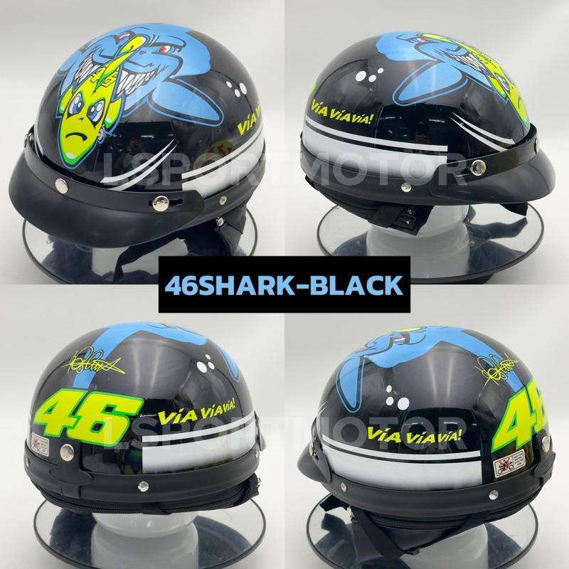 🔥 HELMET HALF CUT 46 STENG COLOURFULL TOPI HELMET TOPI KURA KURA TOPI ...