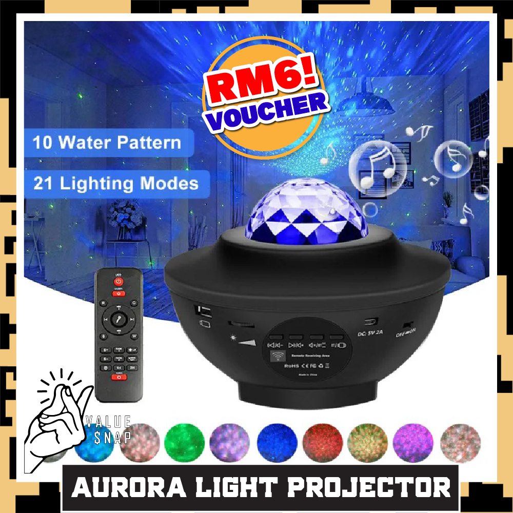 Galaxy Light Projector Lampu Led Bilik Tidur Aesthetic Galaxy Projector ...