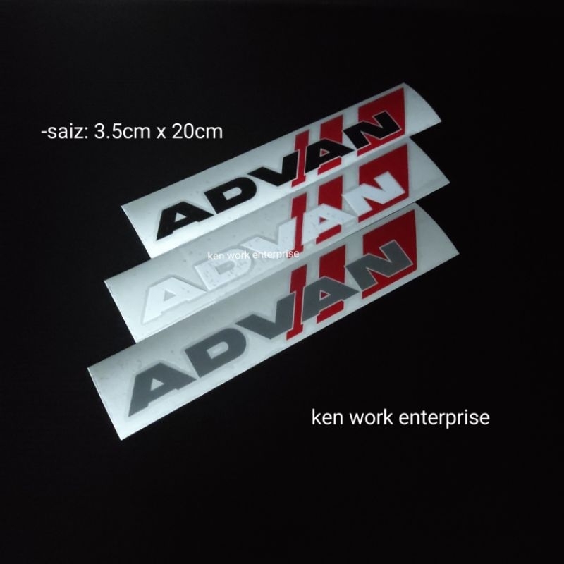 sticker advan #0161 car sticker accessories | Shopee Malaysia