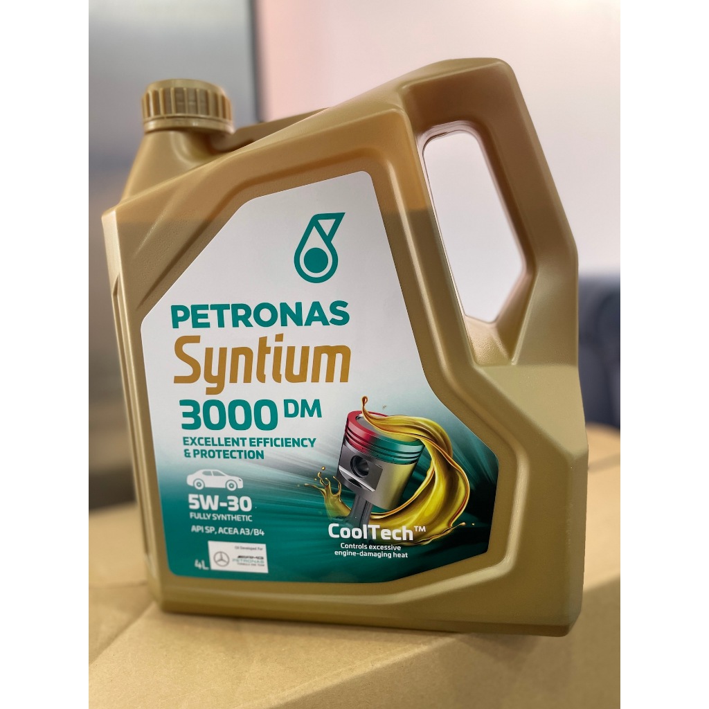 PETRONAS Syntium 3000 DM 5W-30 SP Fully Synthetic (4L) 5W-30 Engine Oil ...