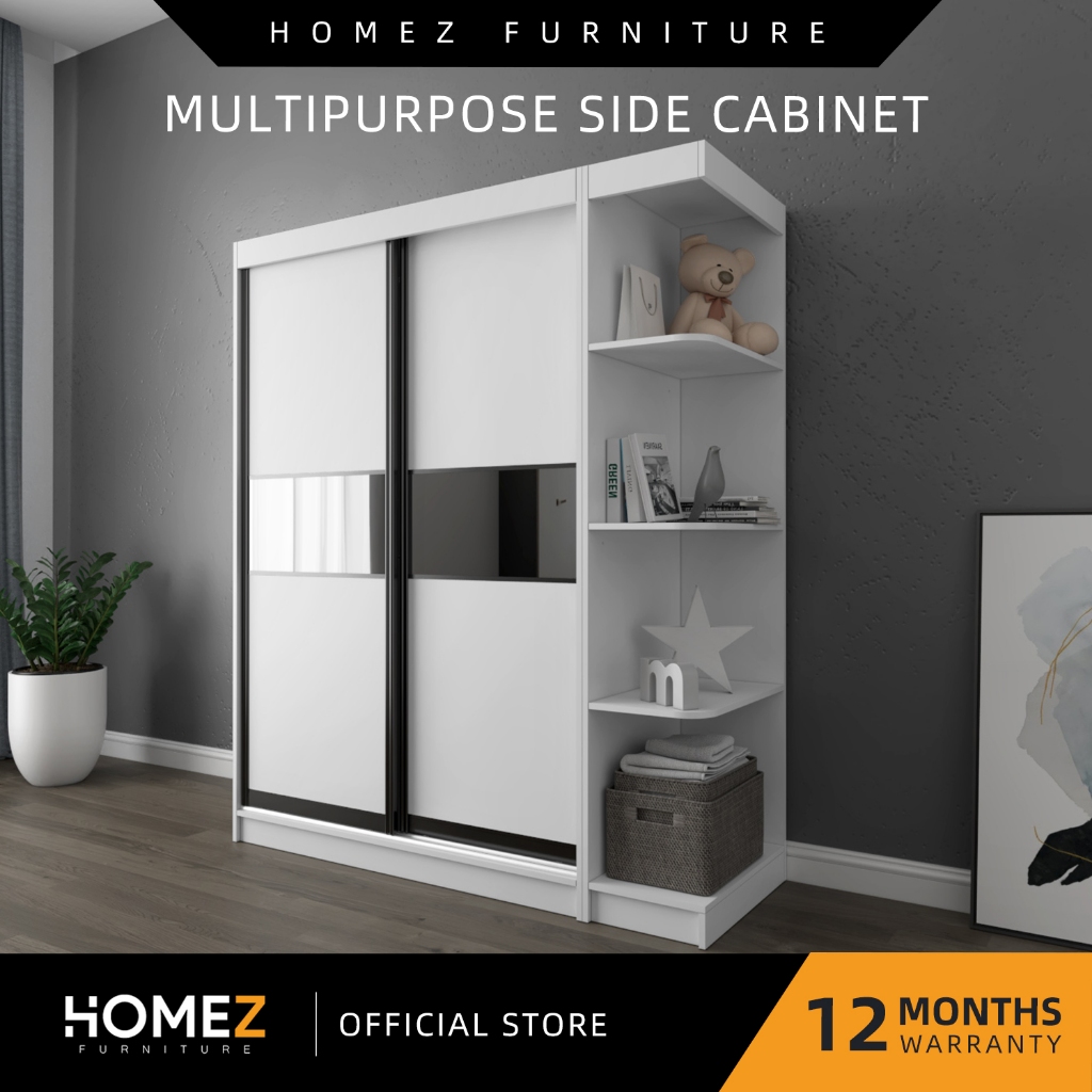 [FREE Shipping & FREE Installation] Homez 4-Tier Multipurpose Wardrobe ...