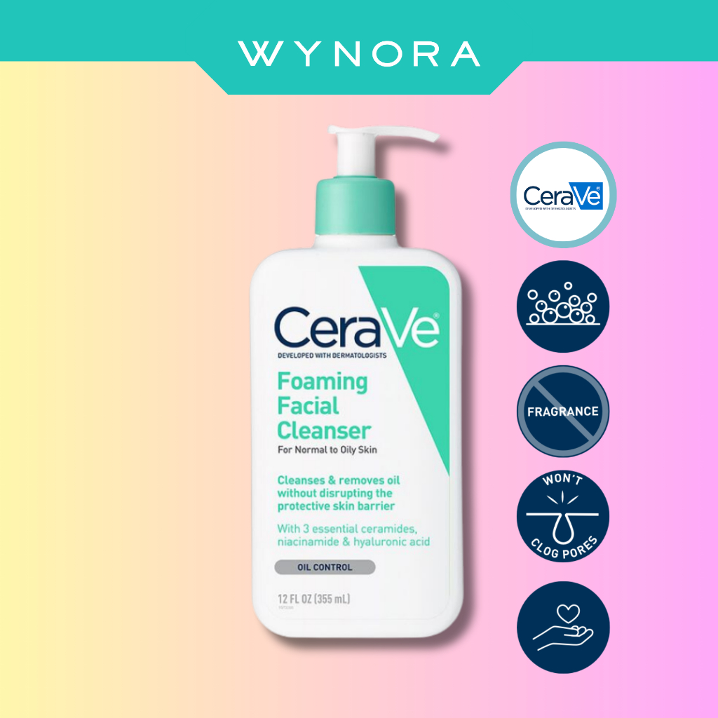 CeraVe Foaming Cleanser - 88ml / 236ml / 473ml - Cerave Collection ...