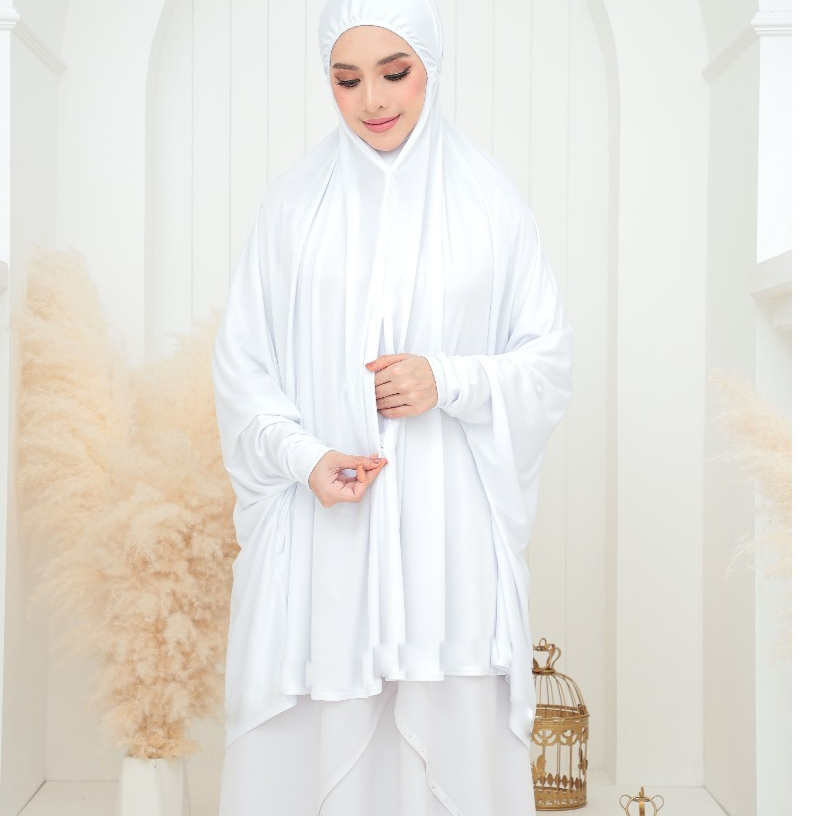 Mini Telekung , Telekung lengan , for travel umrah viscose lycra dewasa ...