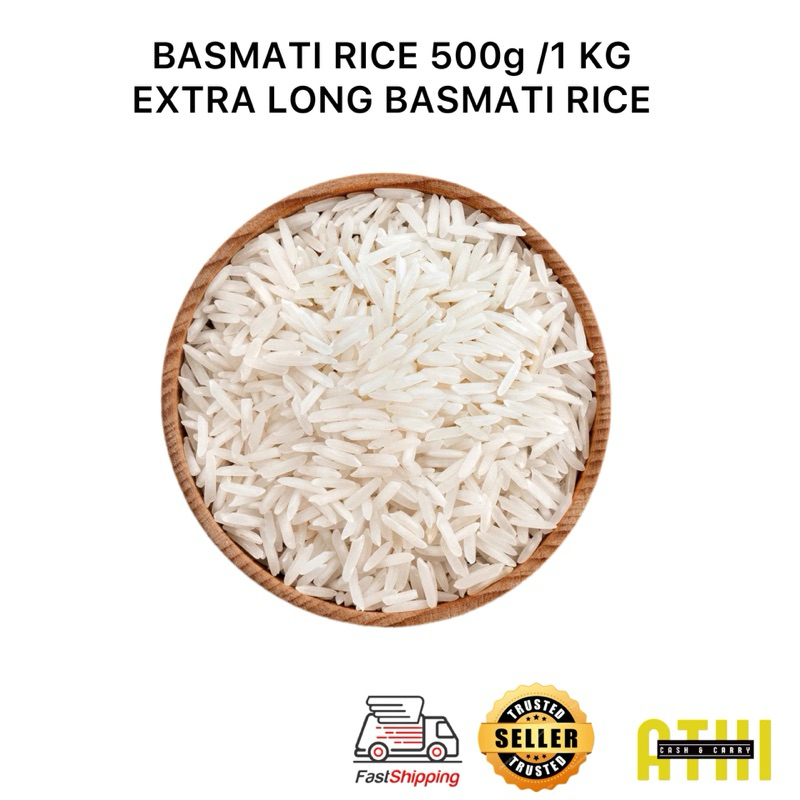 BASMATI RICE 500g/1 KG EXTRA LONG BASMATI RICE | Shopee Malaysia