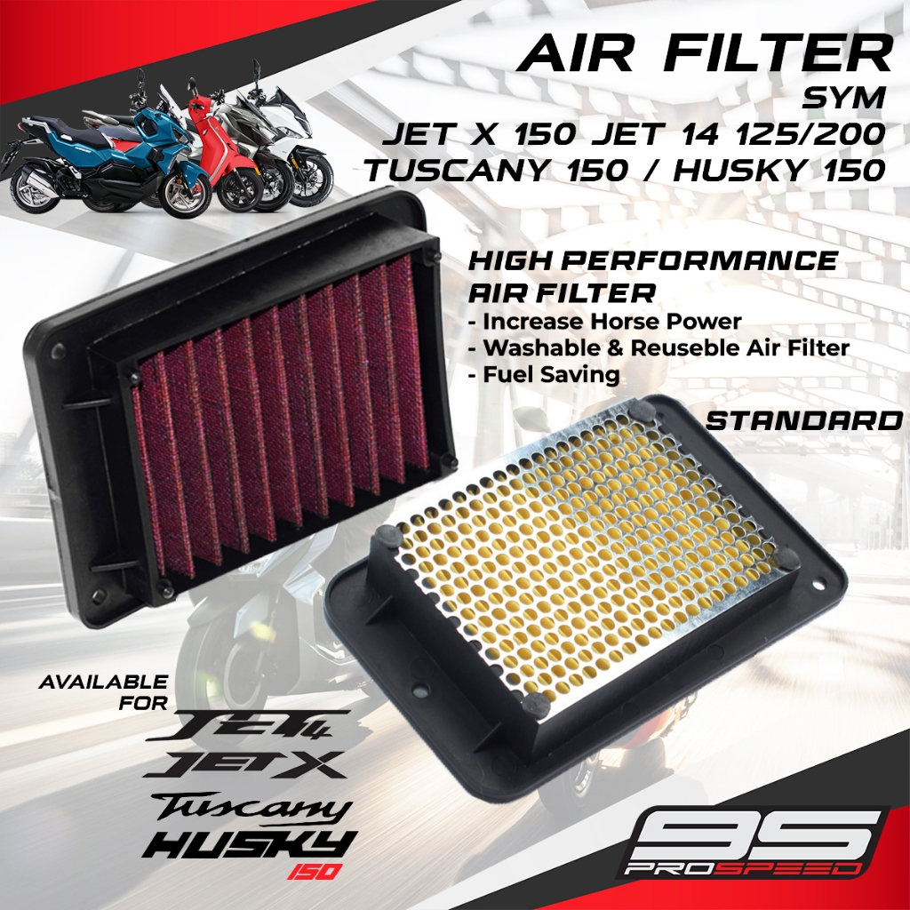 Sym HUSKY 150 TUSCANY 150 JET 14 / JET X 150 High Performance Air Filter | Shopee Malaysia