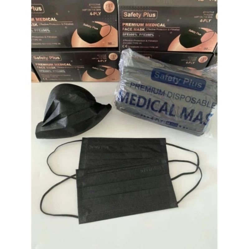 PREMIUM MEDICAL 4PLY MASK Safety Plus 4 Layer Mask BFE98% Mask 4ply ...