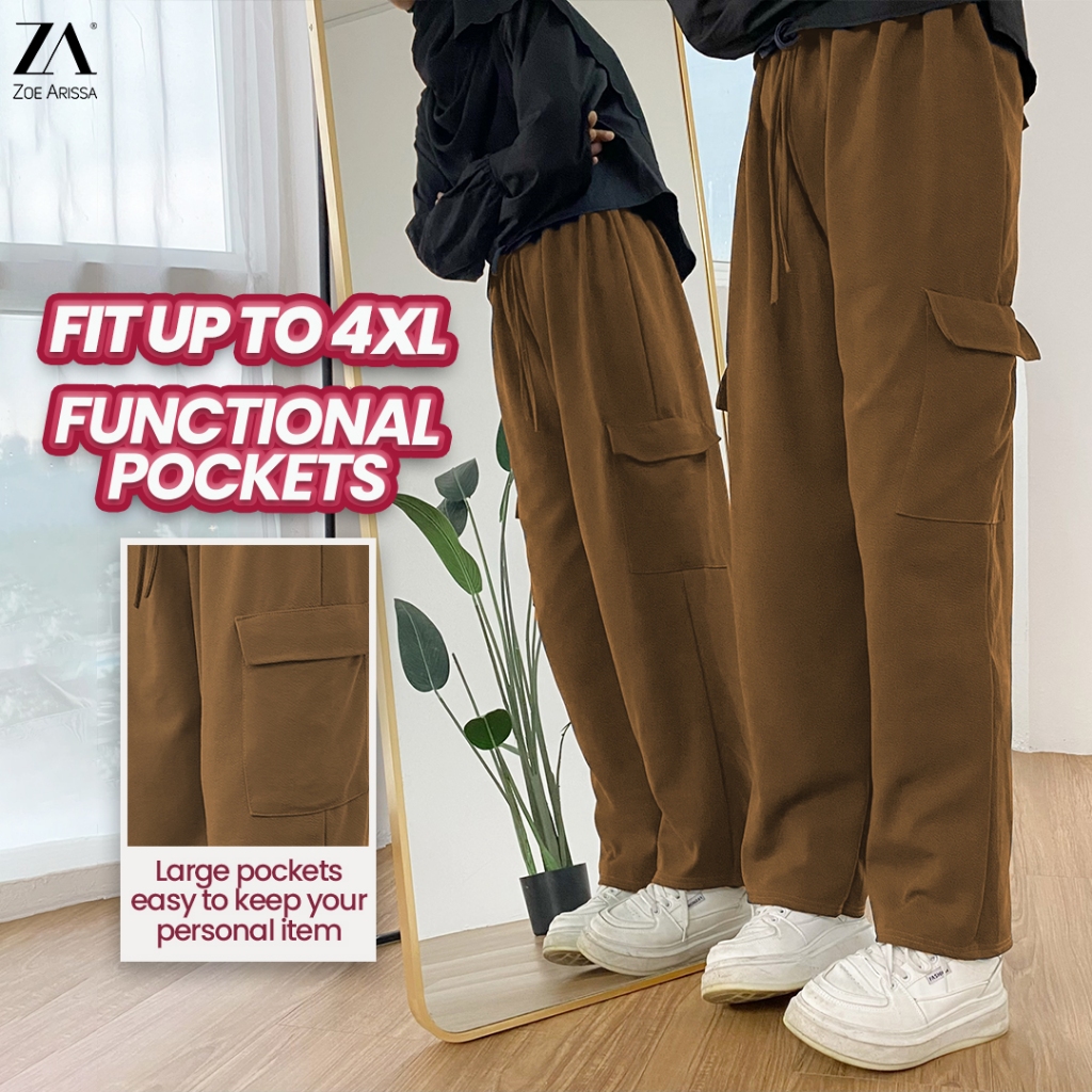 ZOE ARISSA SELUAR CARGO MUSLIMAH WOMEN CARGO PANTS STRAIGHT CUT Seluar ...
