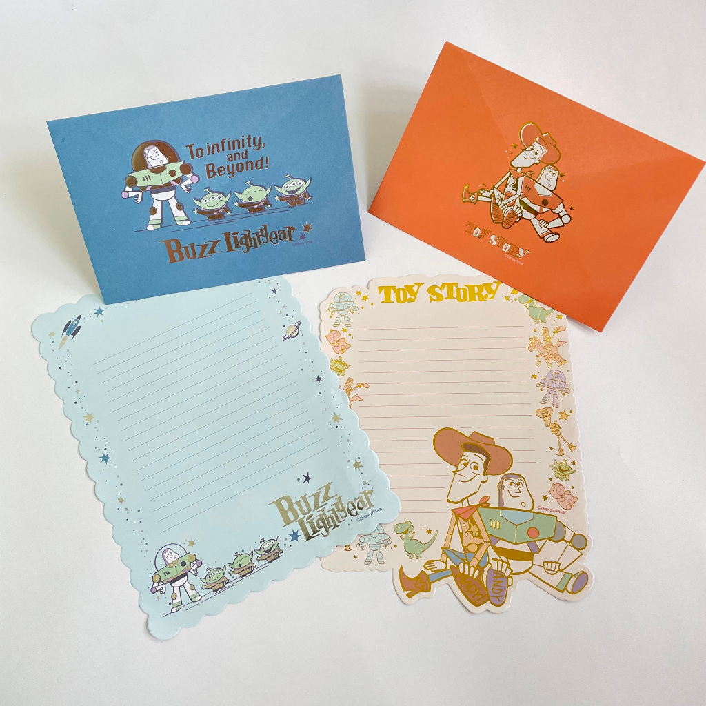 Letter Writing Set from Korea – 2pcs Deco Paper & 1pc Envelope – Disney ...
