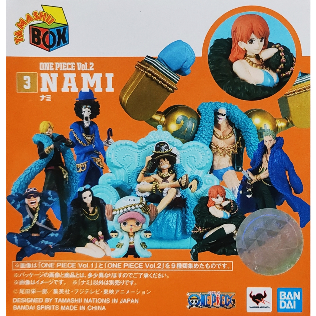 Original Bandai Tamashii Box One Piece Vol.1 Nami Mugiwara Crew Nami ...