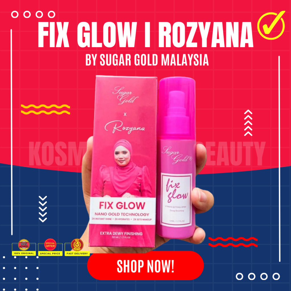 🔥💯 ORIGINAL DARI HQ 🔥 SUGAR GOLD FIX & GLOW SPRAY HARUS DIMILIKI 💕 ...