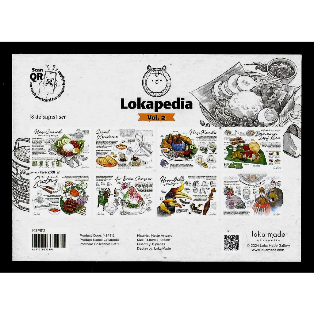 Malaysia Postcard - Loka Made Lokapedia Set B (8 designs in 1 set ...