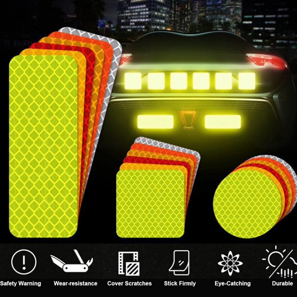 Car Rear Bumper Reflective Sticker Safety Warning Tape Car Lorry ...