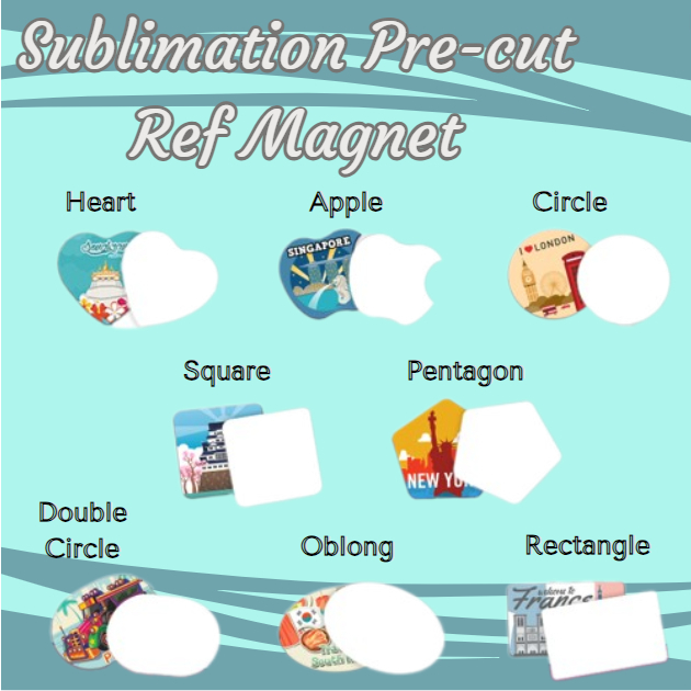 QUAFF Sublimation Printable Ref Magnet Pre-Cut Blanks Rectangular ...