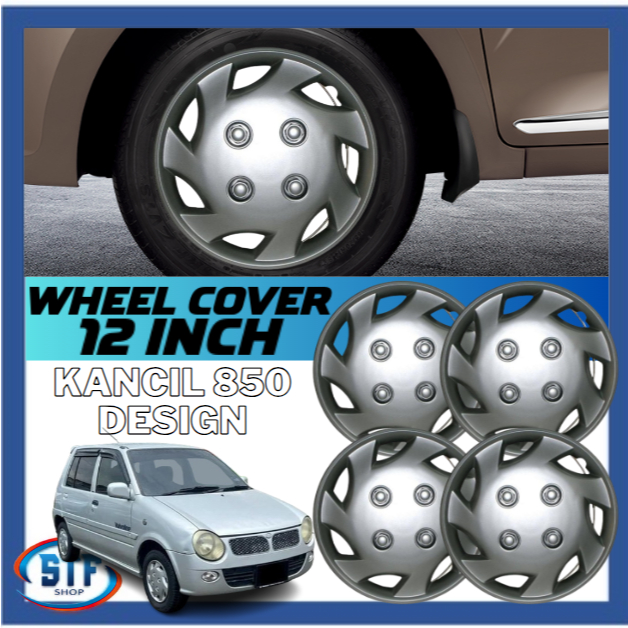Universal R12'' Car Wheel Cover Tyre Center Hub Cap Steel Rim Perodua ...