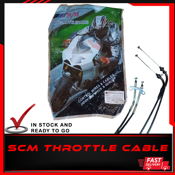 SCM THROTTLE CABLE LC135 KRISS EX5 DREAM SRL 115 WAVE 125 Y125Z MINYAK ...