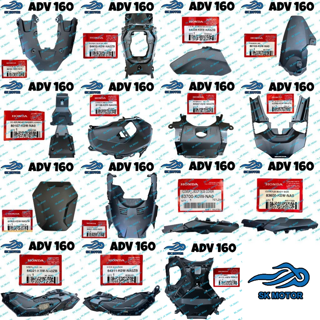 Honda ADV 160 ADV160 Original Inner Cover Center Fender Lower Outer ...