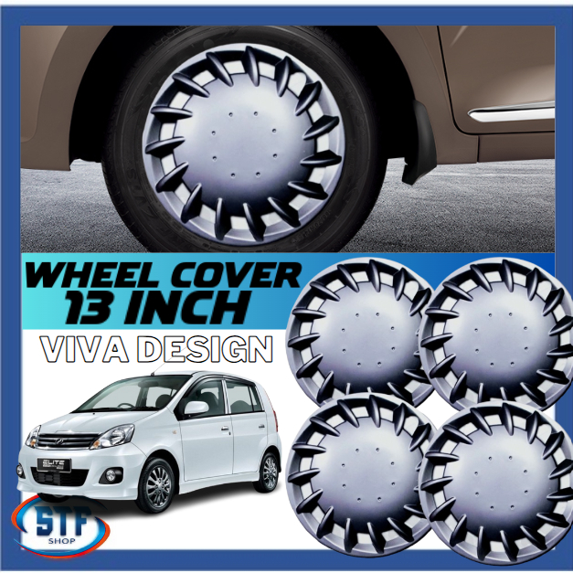 Universal R13'' Inch Car Wheel Cover Tyre Center Hub Cap Steel Rim ...