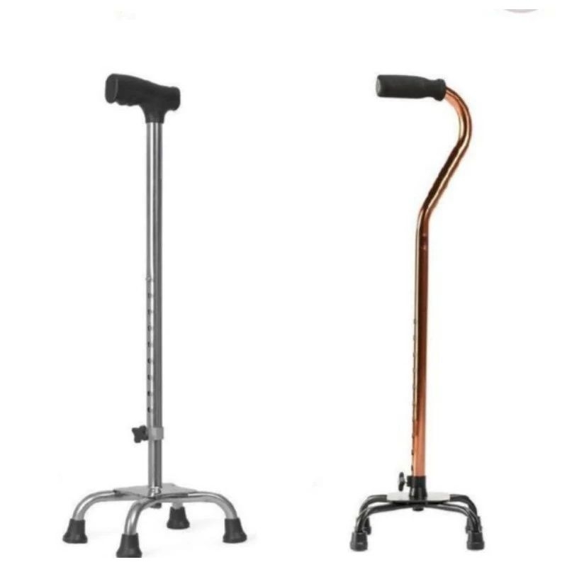 Tongkat Boleh Di Adjust Empat Kaki Besi Stainless Steel | Shopee Malaysia