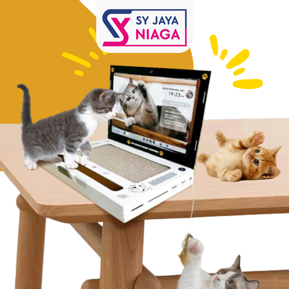 PALT Cat Laptop Scratcher 3 in 1 Mouse Pet Scratching Board Pad ...