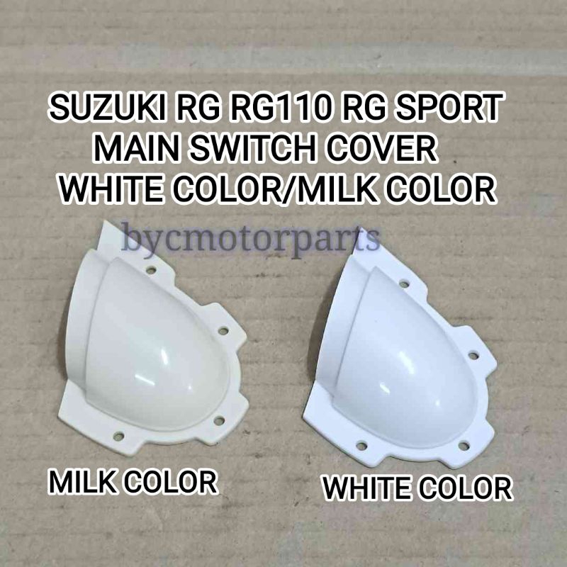 SUZUKI RG110 RG SPORT RGV120 LEG SHIELD MAIN SWITCH COVER WHITE MILK ...