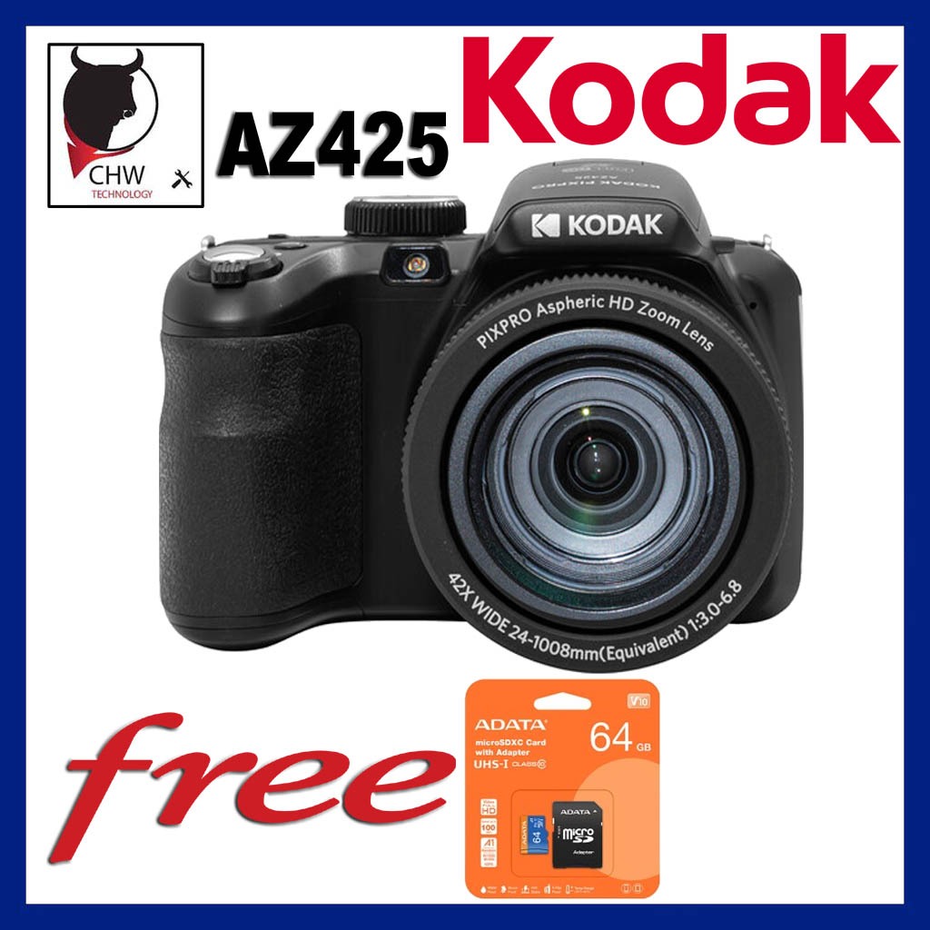 KODAK AZ425 PIXPRO ASTRO ZOOM BRIDGE CAMERA 20.7MP, 42x OPTICAL ZOOM ...