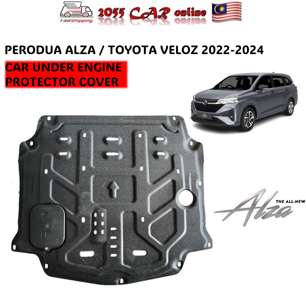 enutup bawah enjin guard bonnet alza 2022/2023 veloz engine cover dan ...