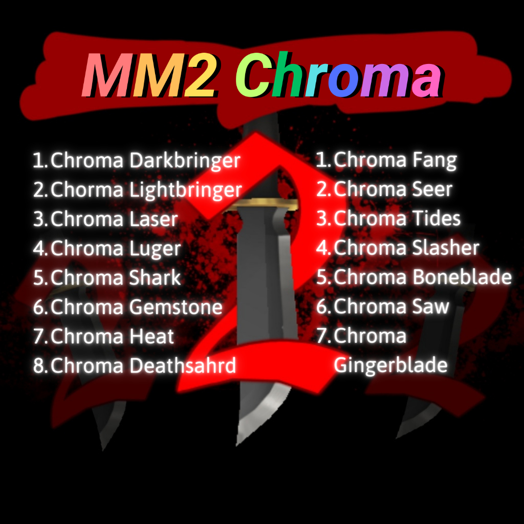 🔥Chroma items List For M M 2 gameworld_🔥 | Shopee Malaysia