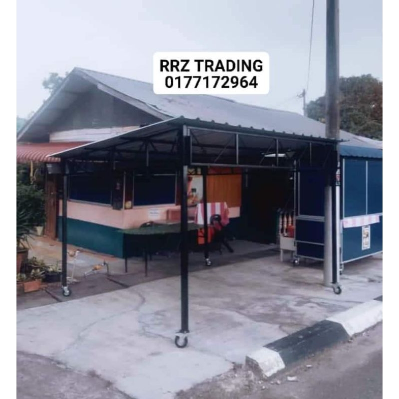 Garaj mudah alih pelbagai guna. stall goreng pisang. stall niaga.High ...