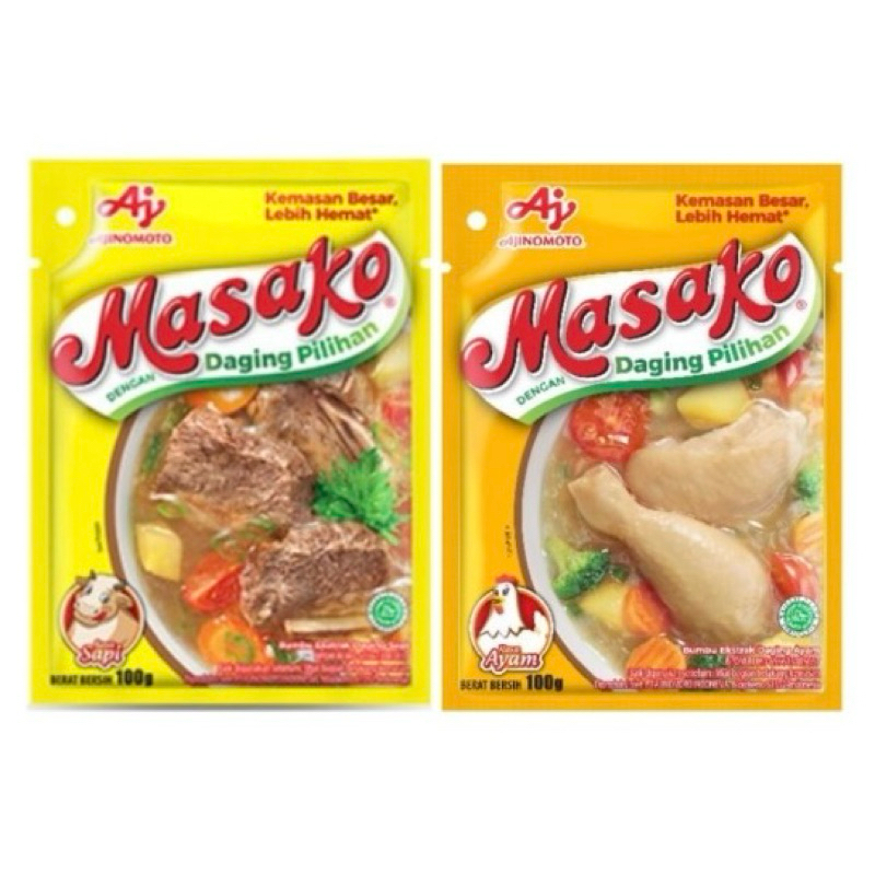 PRODUK INDONESIA HALAL MASAKO FOOD ENHANCER PENAMBAH PERASA AYAM SAPI ...