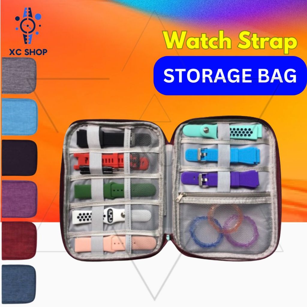 Beg tali jam tangan strap case storage organizer zipper bag accessories ...
