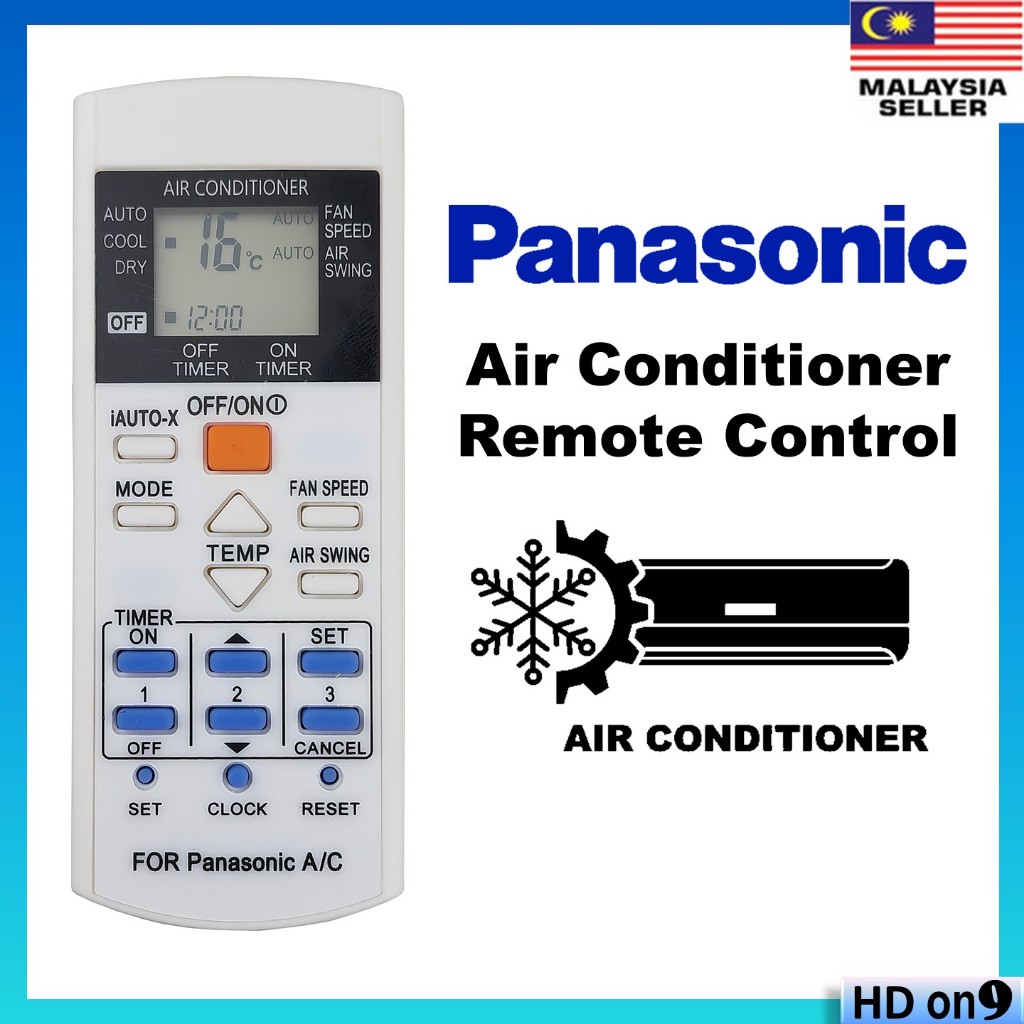 PANASONIC iAUTO-X Air Cond Aircon Aircond Remote Control Replacement ...