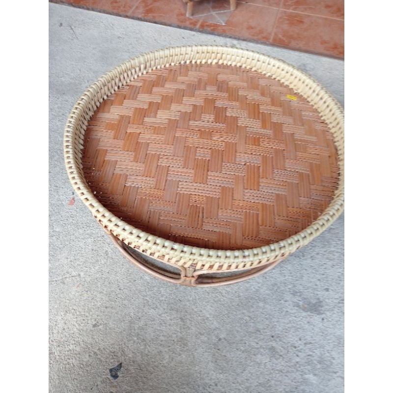 MEJA BULAT ANYAMAN ROTAN / MEJA ROTAN / KRAFT TRADISIONAL | Shopee Malaysia