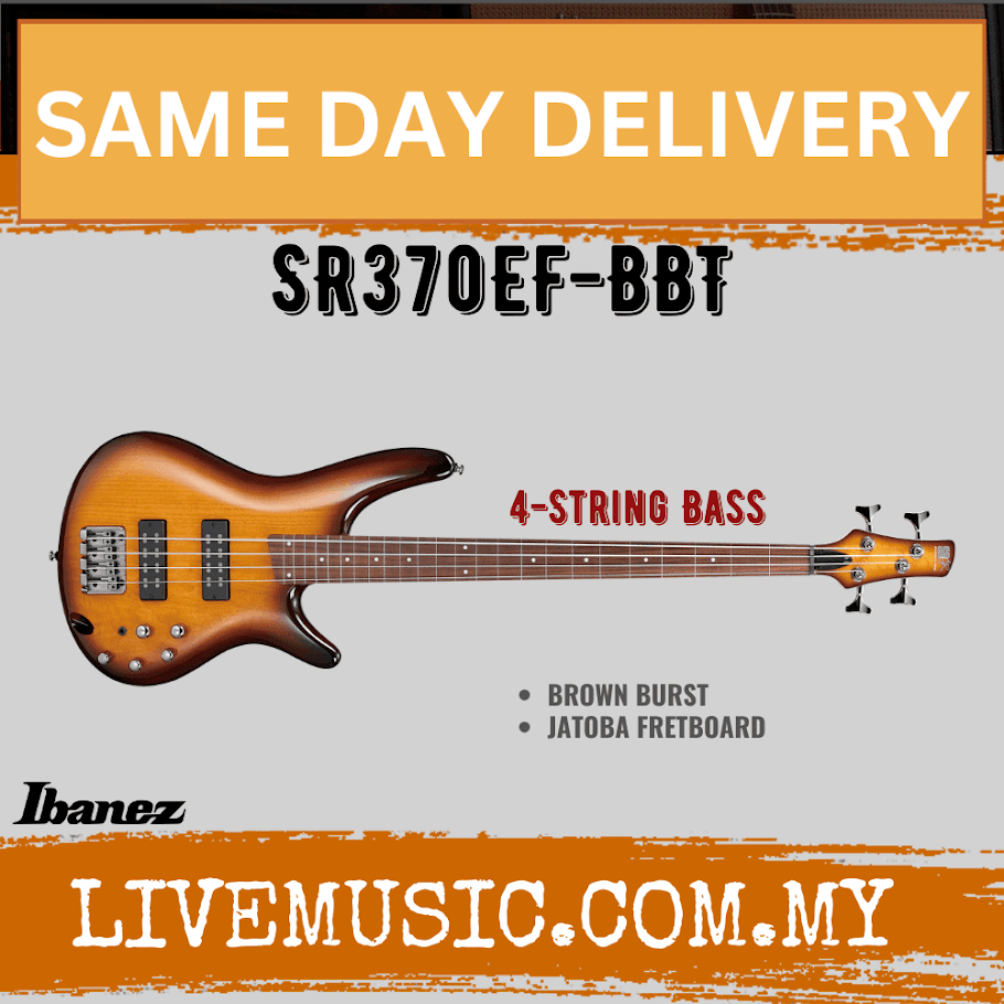 Ibanez SR370EF-BBT 4-String Bass Guitar - Brown Burst ( SR370EF BBT ...