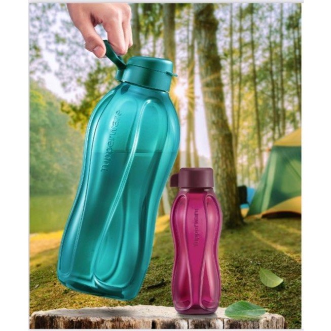 Tupperware Giant Eco Bottle with and without Handle 2L || Botol Air ...
