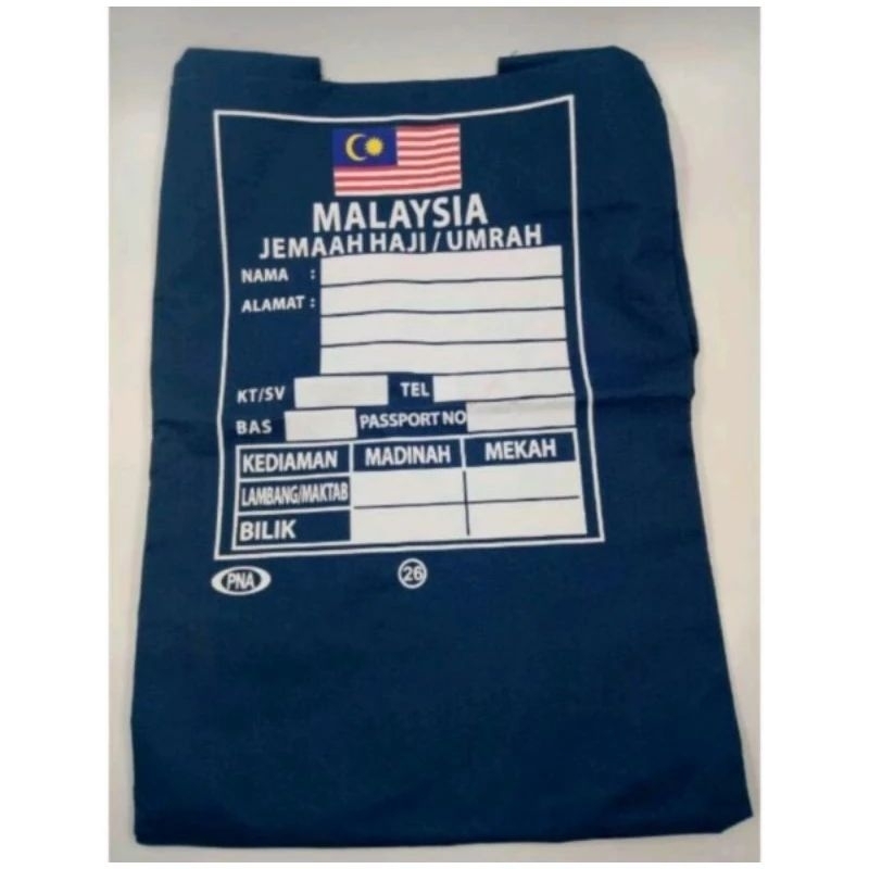Sarung Beg Haji Dan Umrah Saiz 26 &30 Pilihan Warna Biru Dan Hitam ...