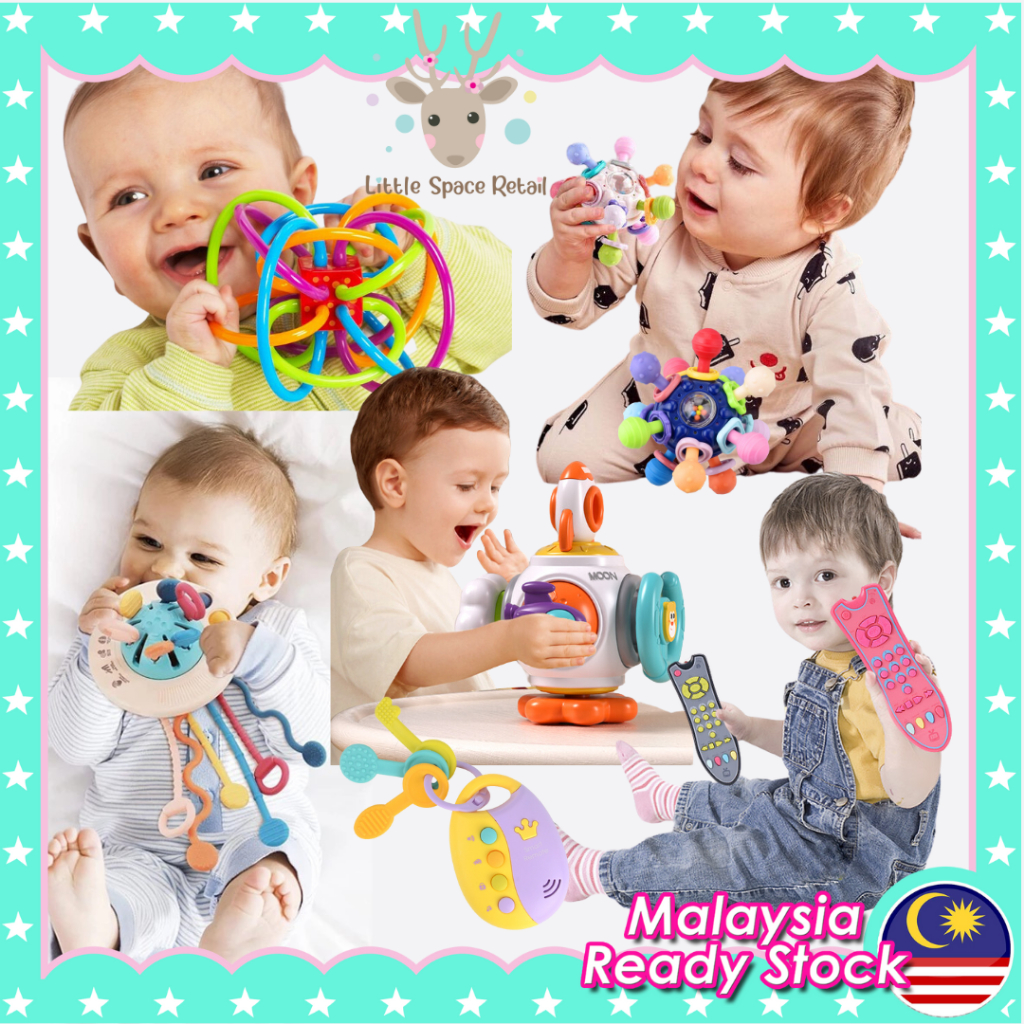 Baby Winkel Rattle & Sensory Teether Activity Toy | Ball | Baby Sensory ...