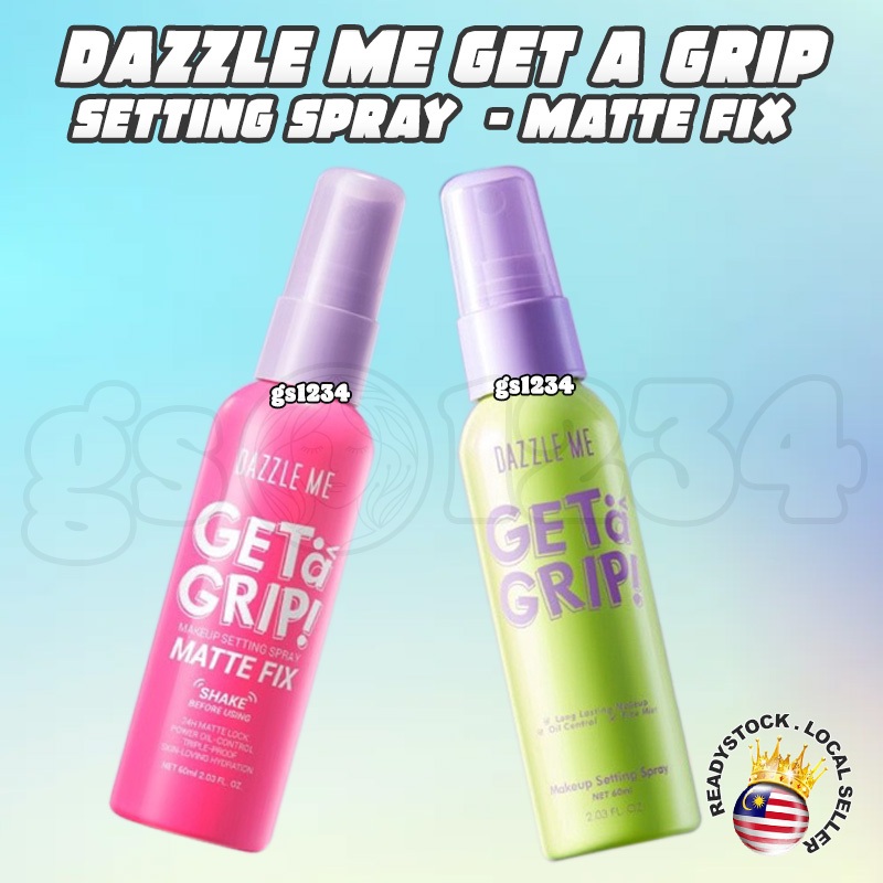 DAZZLE ME GET A GRIP SETTING SPRAY - Facial Mist - Setting Spray ...