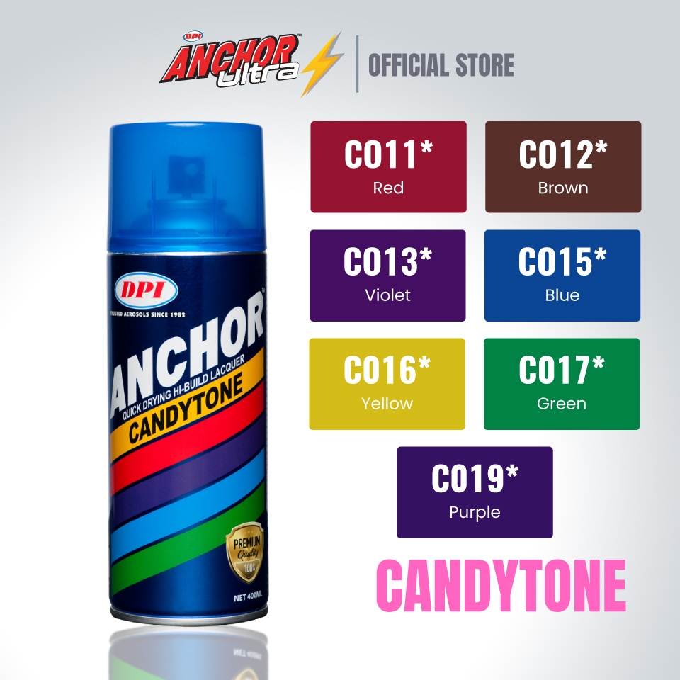 DPI Anchor Candy Tone Spray Paint 400ml / Trendy Color / Cat Sembur ...