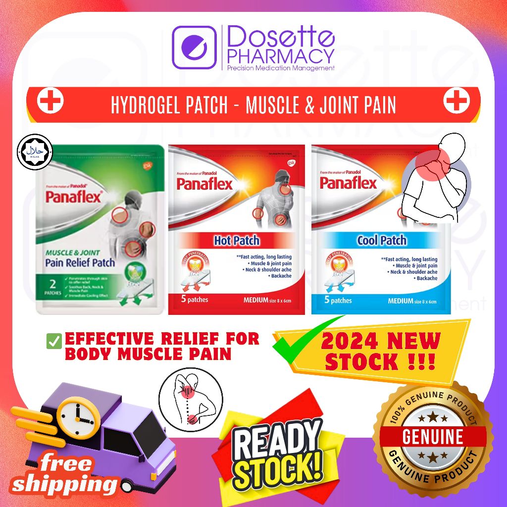 PANAFLEX PAIN REILEF HOT COLD PATCH 2's/5's 肌肉酸痛贴 止痛贴 2's SAKIT BAHU ...