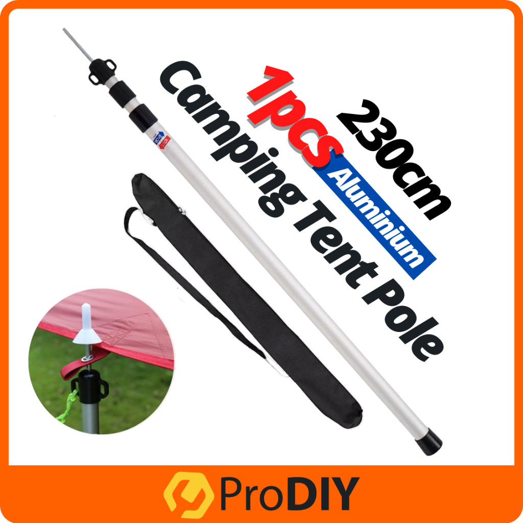 Camping Tent Strong Poles Accessories Telescoping Tarp Pole Adjustable ...