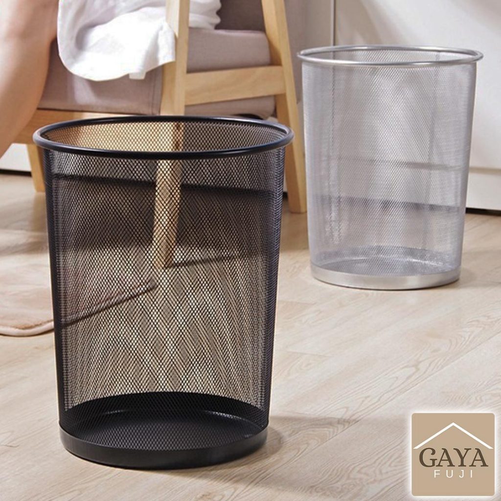 Metal Mesh Dustbin Metal Wire Mesh Waste Rubbish Bin Office Metal ...