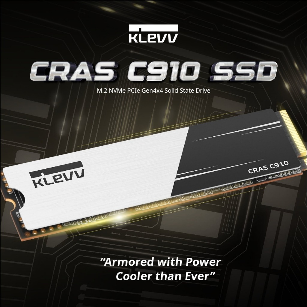 # KLEVV CRAS C910 Series - PCIe Gen4x4 M.2 NVMe Solid State Drive # [ 500GB / 1TB / 2TB ...