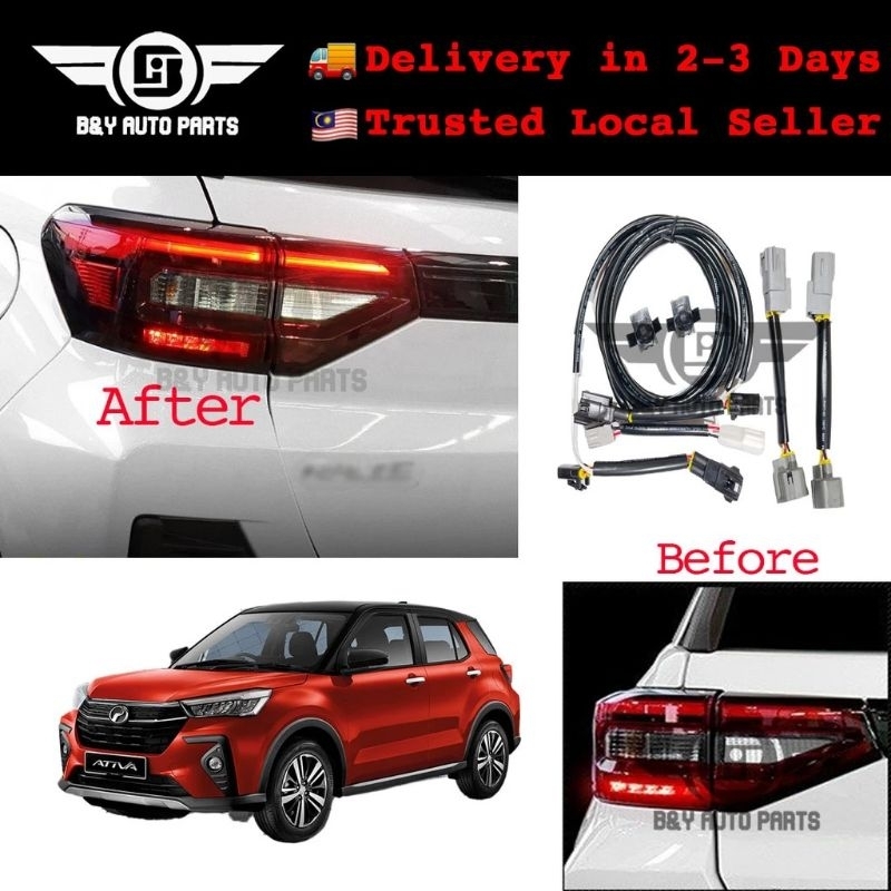 Perodua Ativa Plug N Play4 Brake Light Up Together Original Brake Light ...