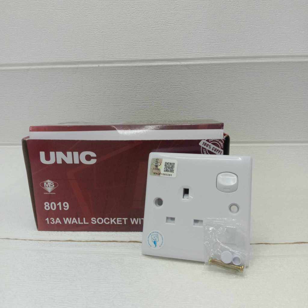 UNIC 13A Switch Socket Sirim Electrical Safety Plug/PLUG SOCKET/8019 ...